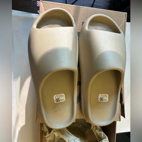 adidas | Shoes | Adidas Light Tan Slide Sandals | Poshmark
